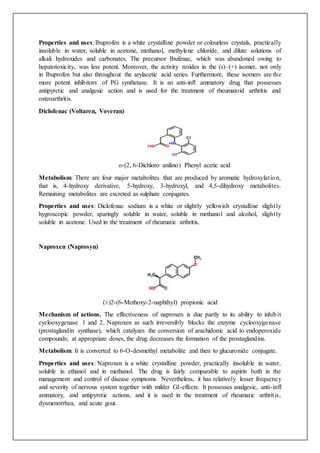 Anti inflammatory drugs | DOCX