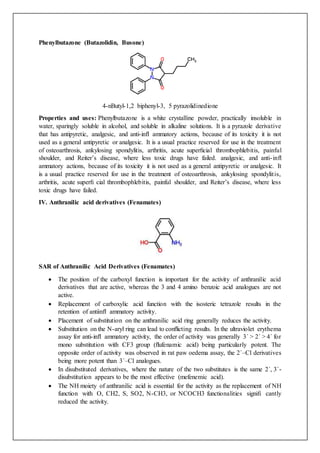 Anti inflammatory drugs | DOCX