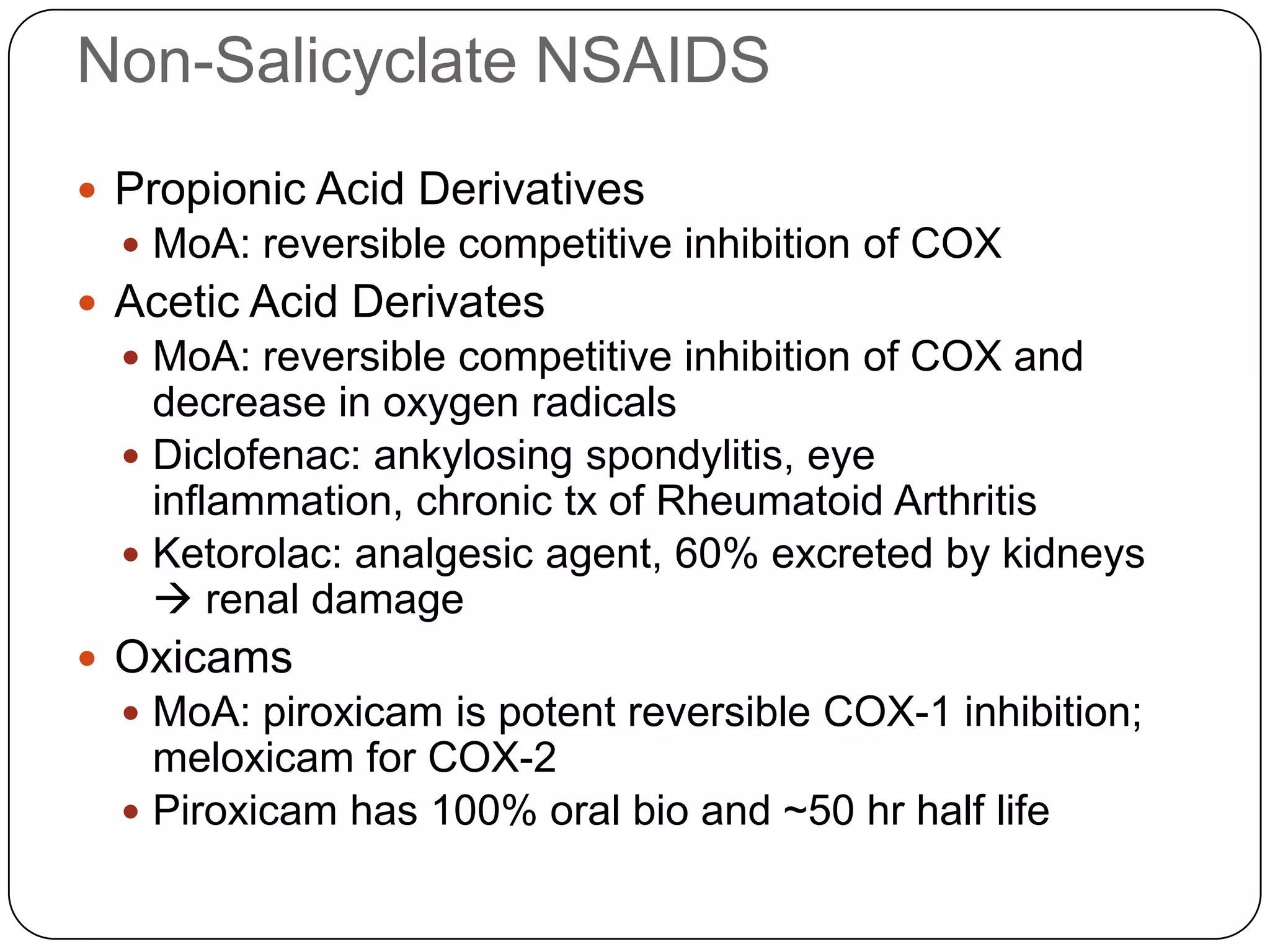 Anti inflammatory drugs flashcards | PPTX