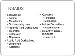 Anti inflammatory drugs flashcards | PPT