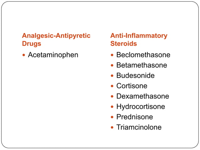 Anti inflammatory drugs flashcards | PPT