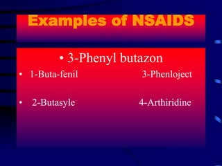 Anti inflammatory drugs in farm animals | PPT