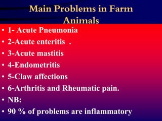 Anti inflammatory drugs in farm animals | PDF