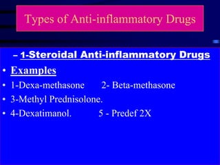 Anti inflammatory drugs in farm animals | PPT
