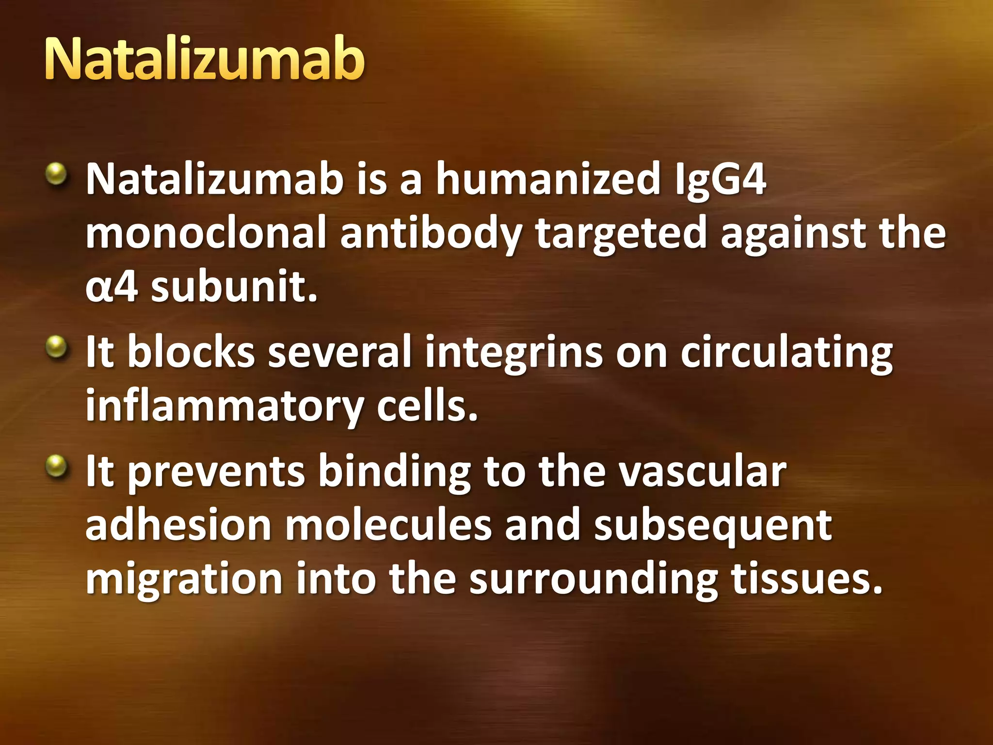 Anti integrin therapy in inflammatory bowel disease | PPSX