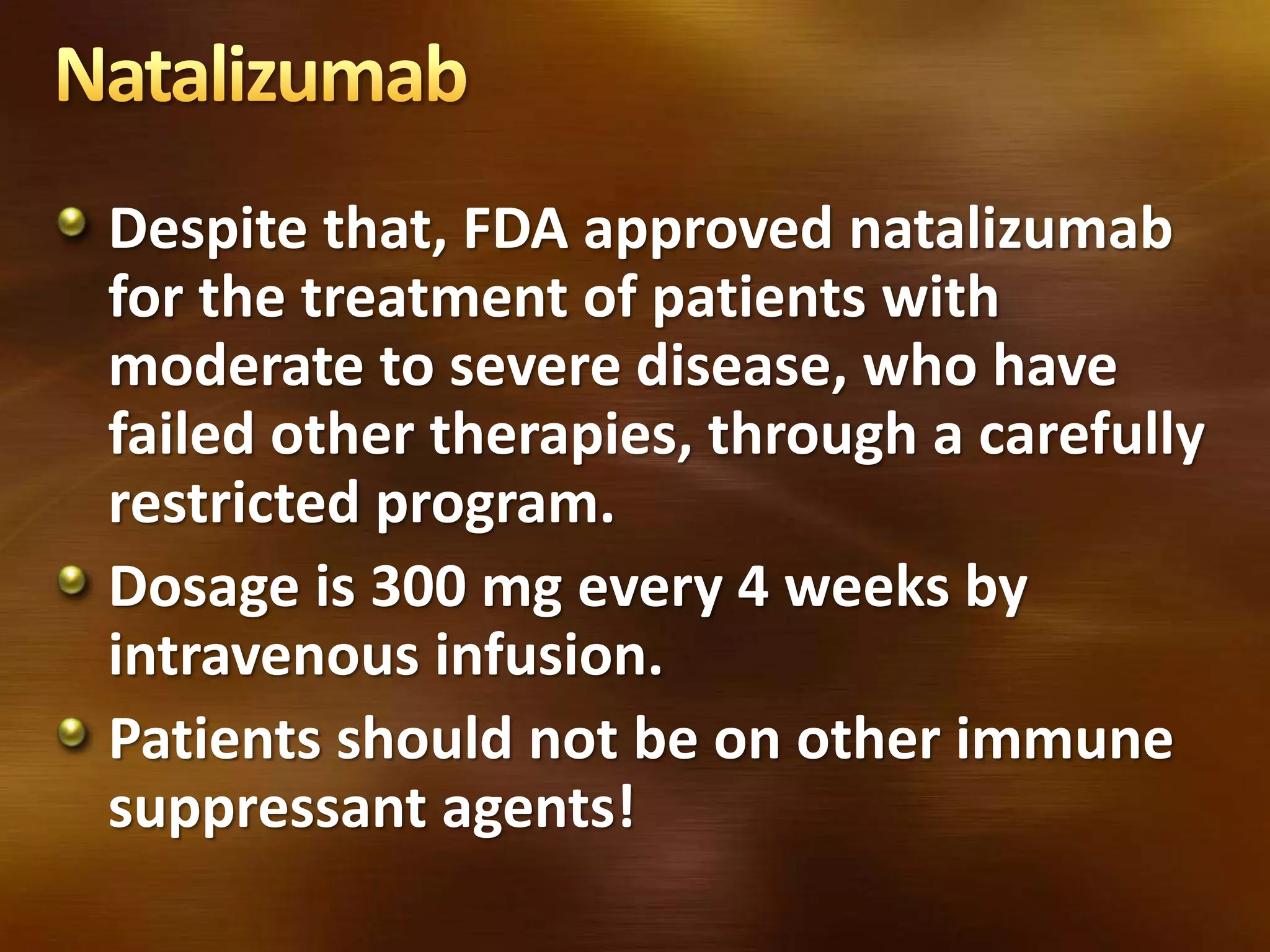 Anti integrin therapy in inflammatory bowel disease | PPSX