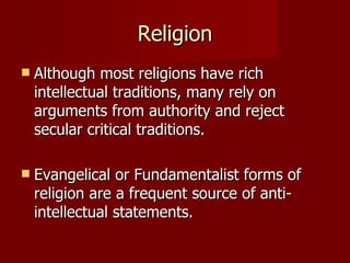 Anti intellectualism | PPT