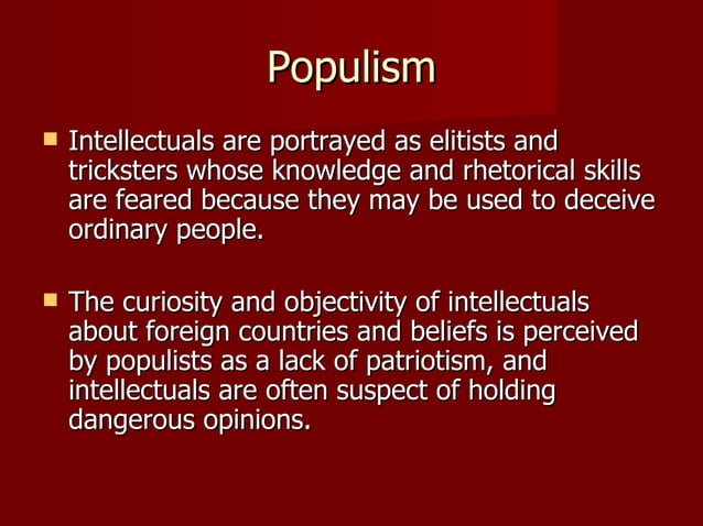 Anti intellectualism | PPT