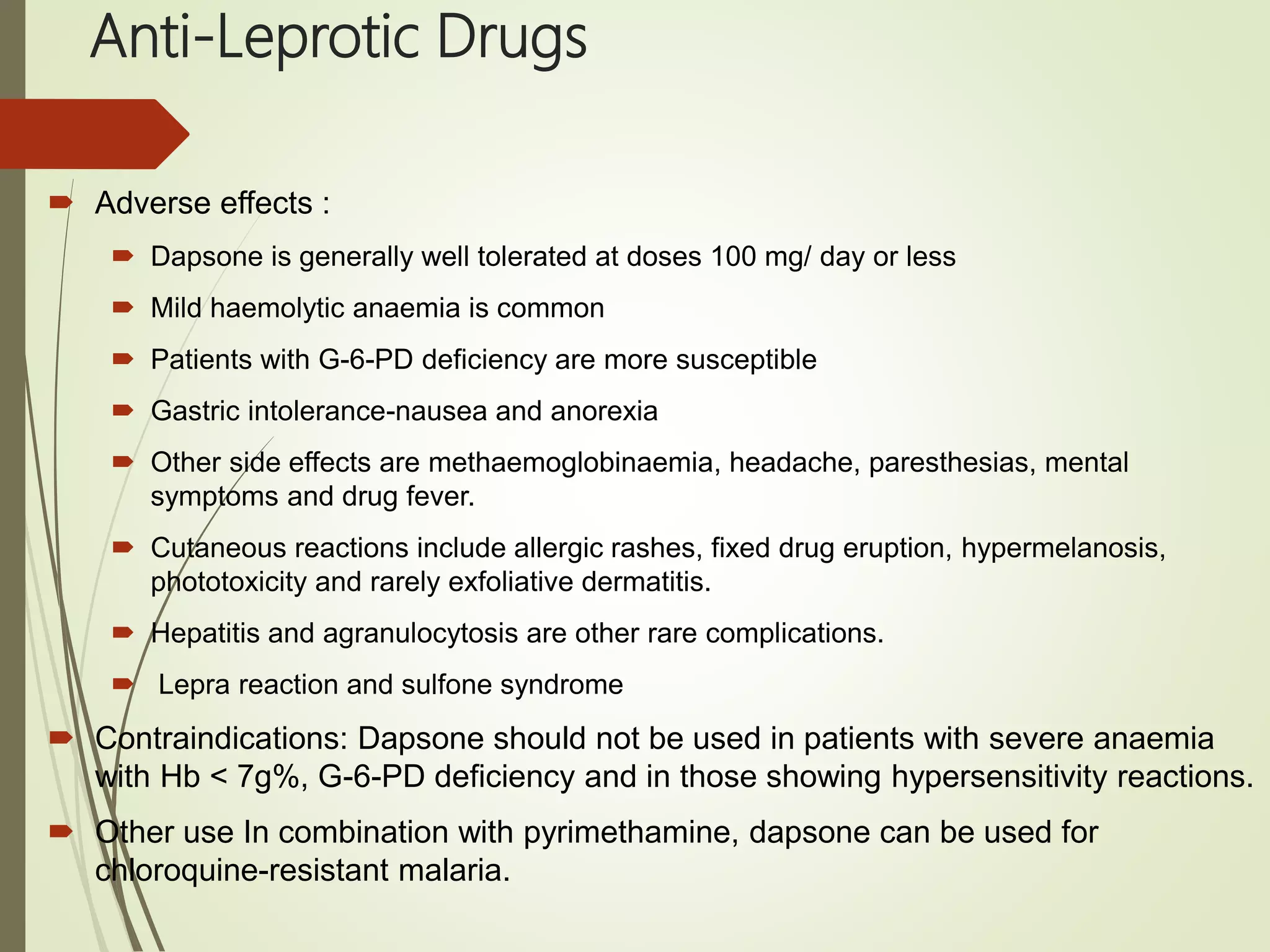 Leprosy & Anti-Leprotic Drugs | PPT