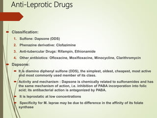 Leprosy & Anti-Leprotic Drugs | PPT