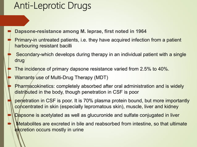 Leprosy & Anti-Leprotic Drugs | PPT