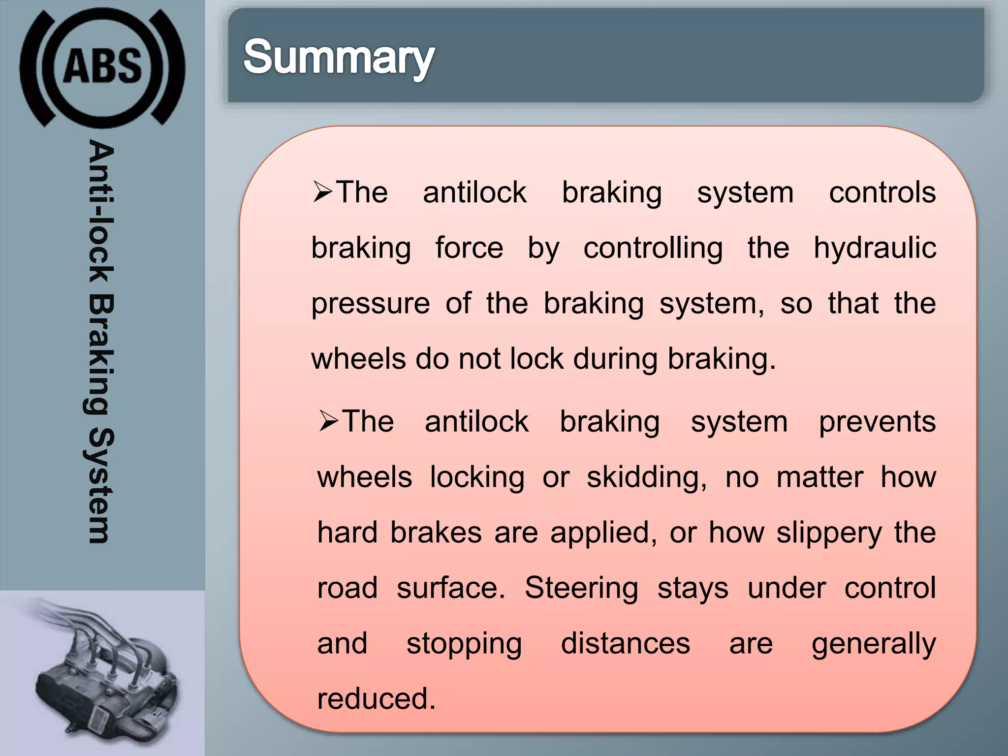 Anti-lock Braking System (ABS) | PPTX
