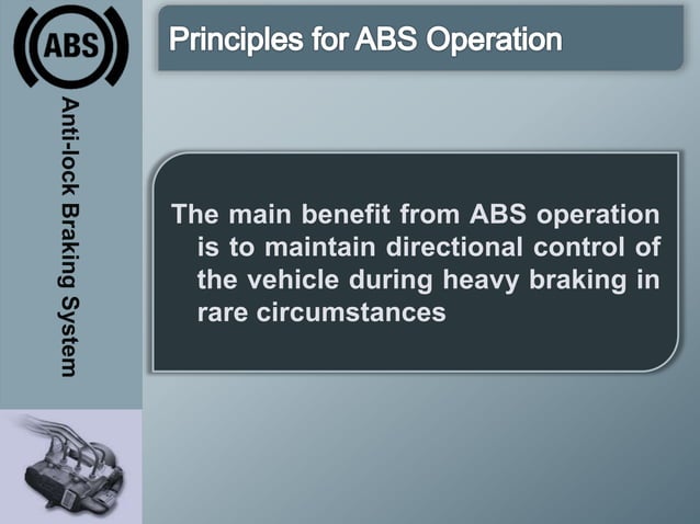Anti-lock Braking System (ABS) | PPTX