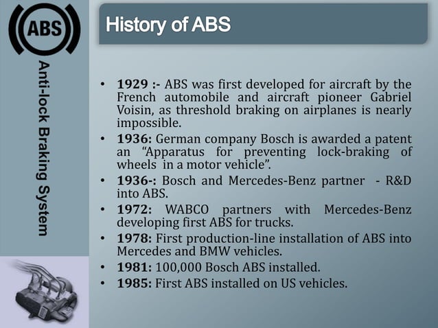 Anti-lock Braking System (ABS) | PPTX