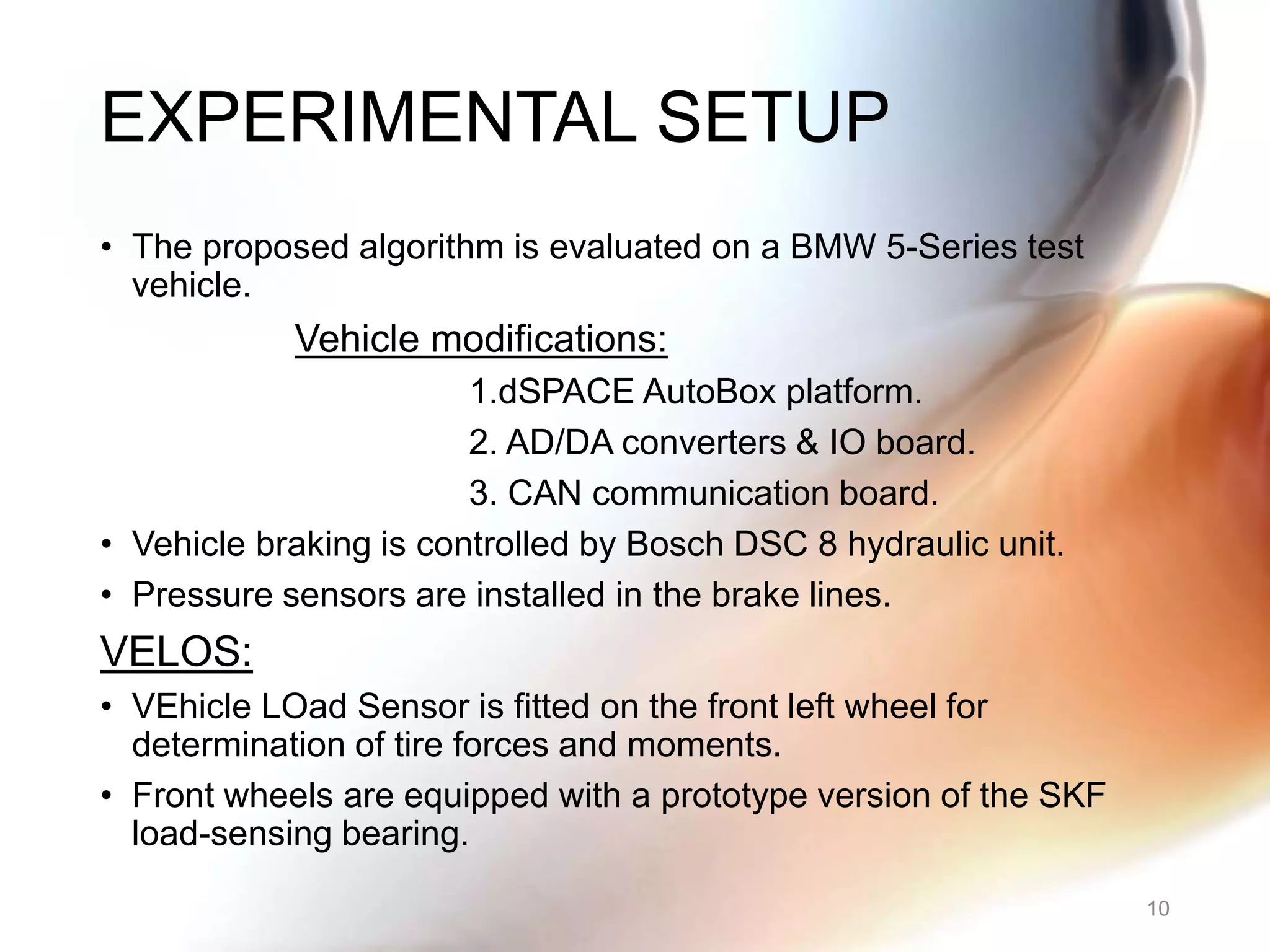 Anti lock braking control based on bearing deformation | PPTX