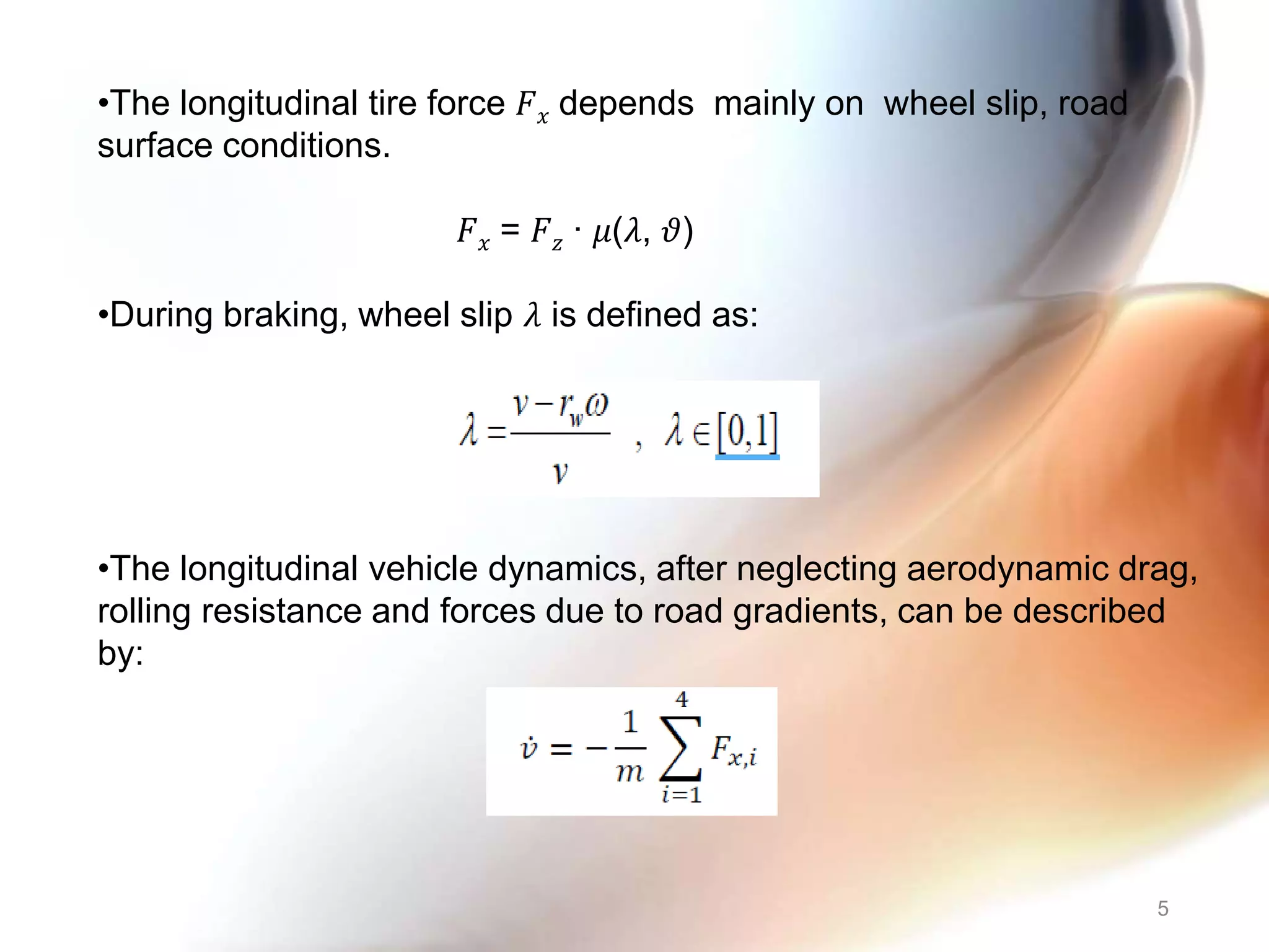 Anti lock braking control based on bearing deformation | PPTX