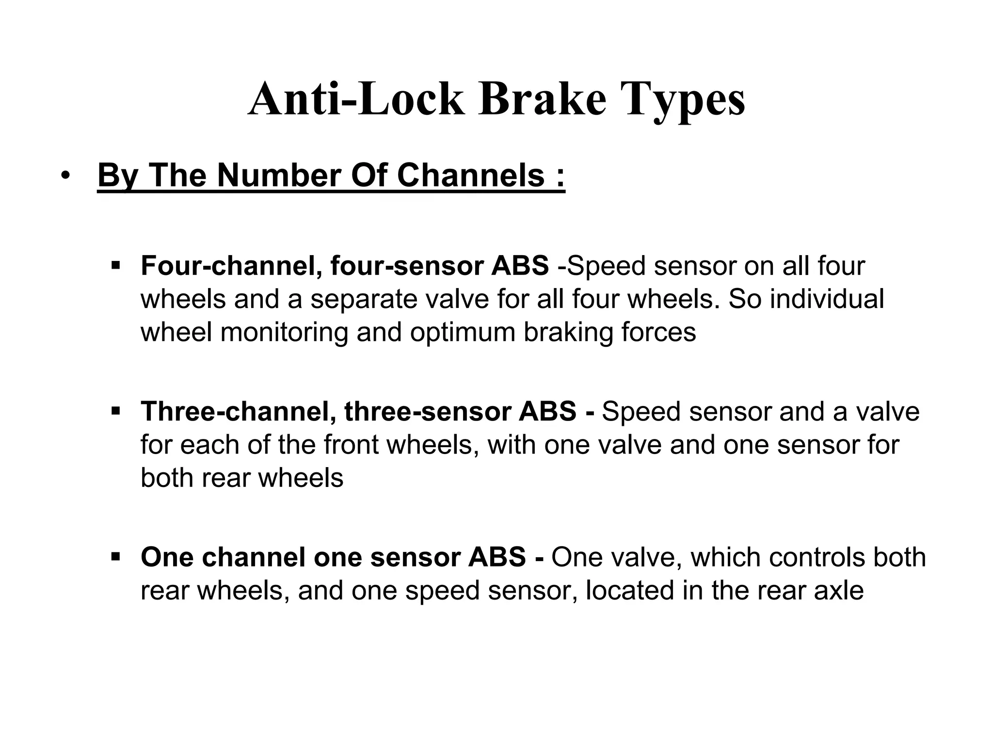 Anti lock braking system | PPT
