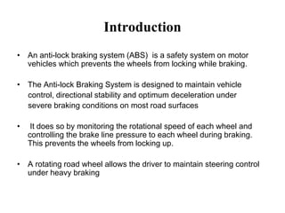 Anti lock braking system | PPT