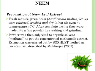 Natural Anti microb in textiles | PPT