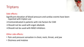 Anti migraine drugs | PPTX