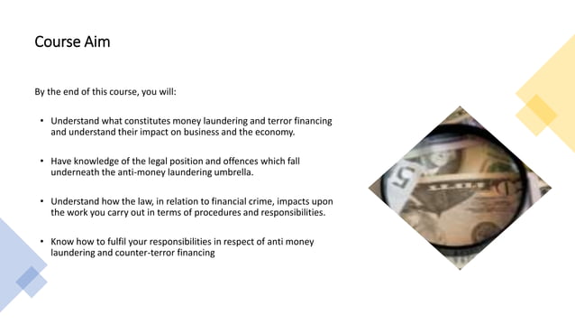 Anti money laundering (aml) and financial crime | PPTX | Crime ...