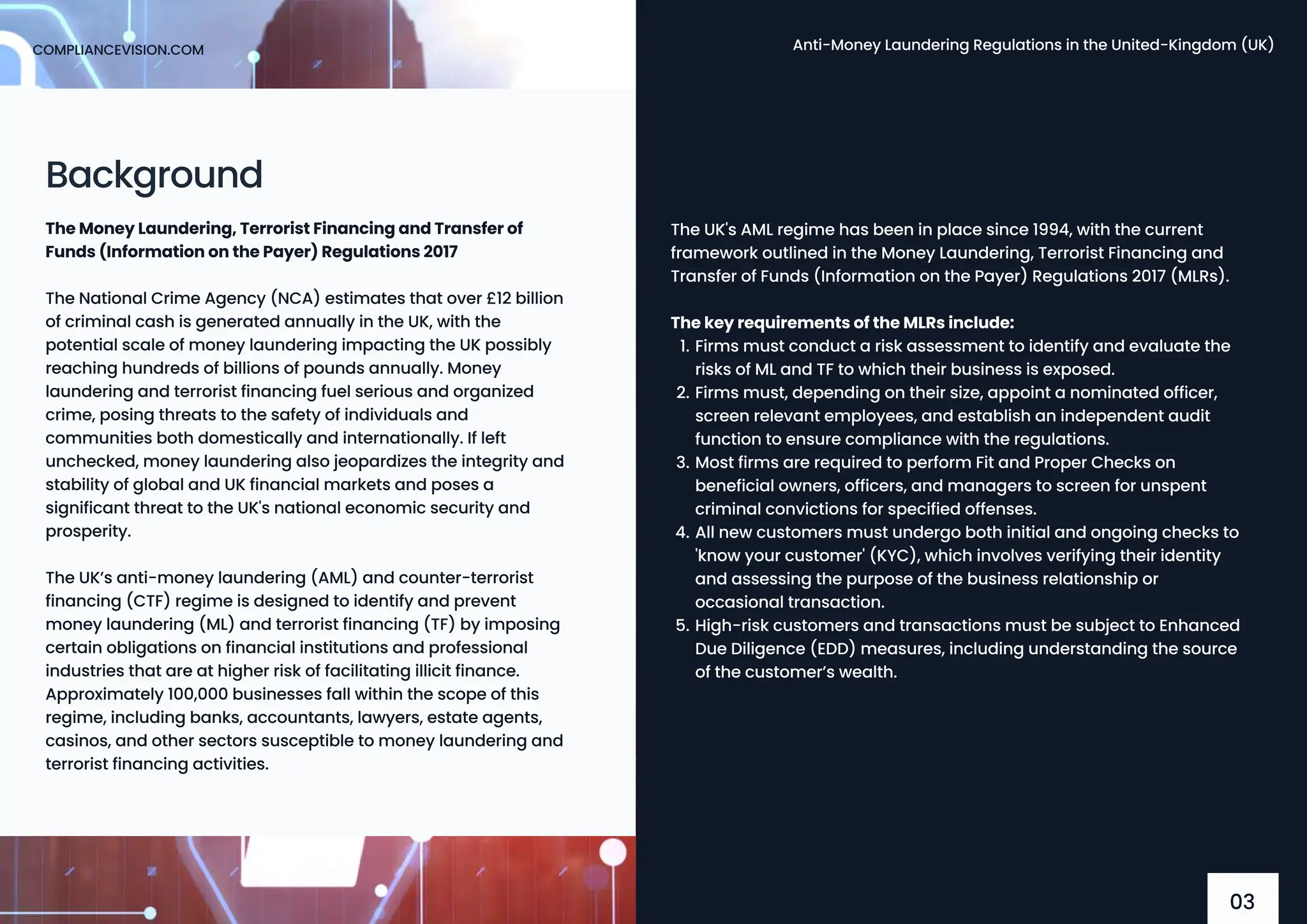 Anti-Money Laundering Regulations in the United-Kingdom (UK) | PDF