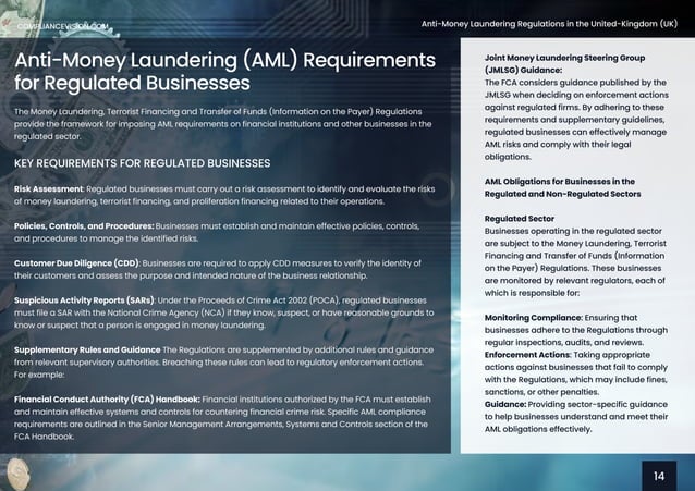 Anti-Money Laundering Regulations in the United-Kingdom (UK) | PDF
