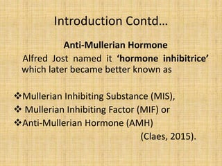 Anti mullerian hormone in animals | PPTX