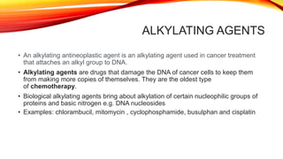 Anti neoplastic drugs(D. Pharmacy) | PPTX