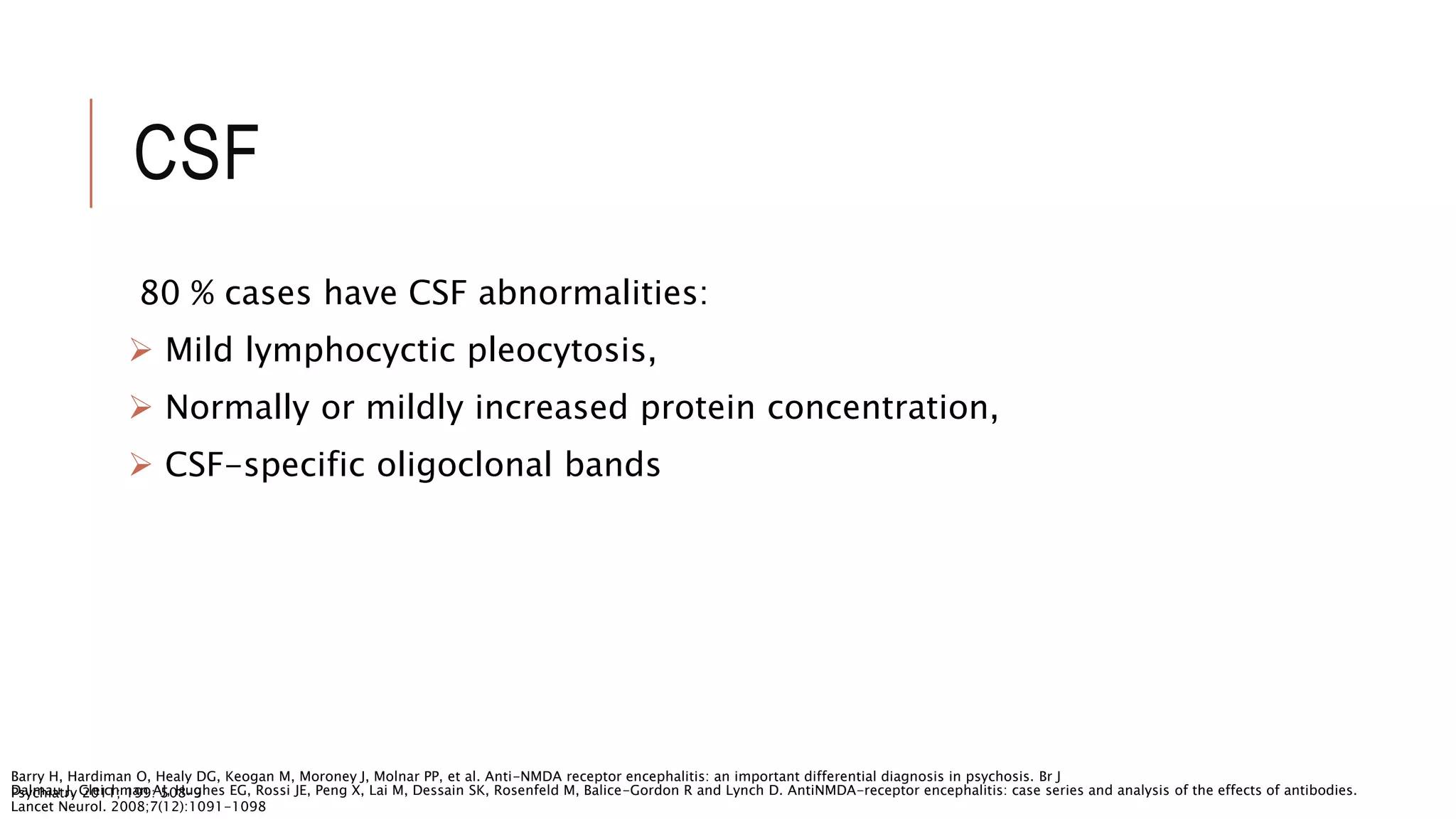 Anti-NMDA Receptor Encephalitis | PPTX