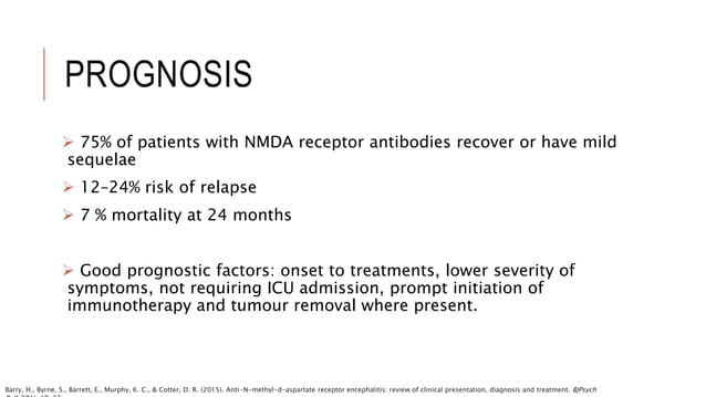 Anti-NMDA Receptor Encephalitis | PPTX | Brain and Nervous System ...