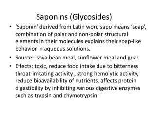 Anti nutritional factors | PDF