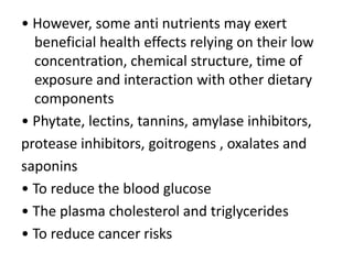 Anti nutritional factors | PDF