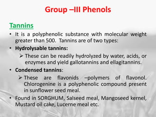 Anti nutritional factors and toxic elements in animal feed | PPTX