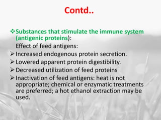 Anti nutritional factors and toxic elements in animal feed | PPTX