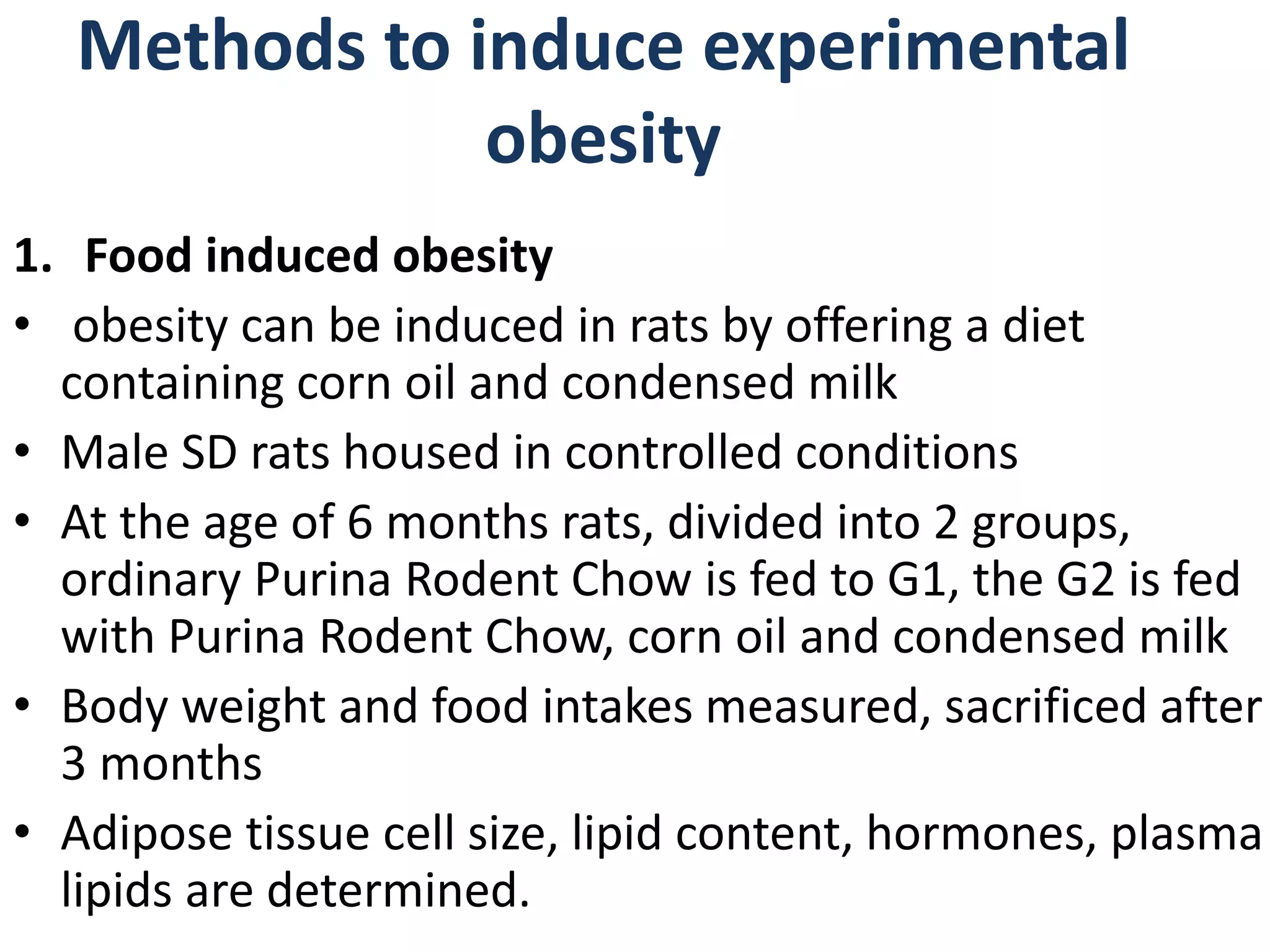 Anti obesity screening models | PPTX