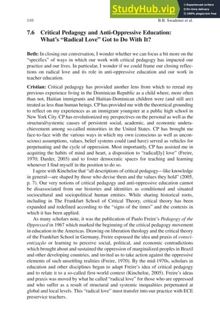 Anti-Oppressive Pedagogy In Early Childhood Teacher Education A ...