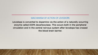 Presentation of Anti Parkinson drugs. | PPTX