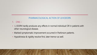 Presentation of Anti Parkinson drugs. | PPTX