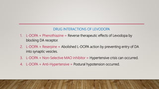 Presentation of Anti Parkinson drugs. | PPTX