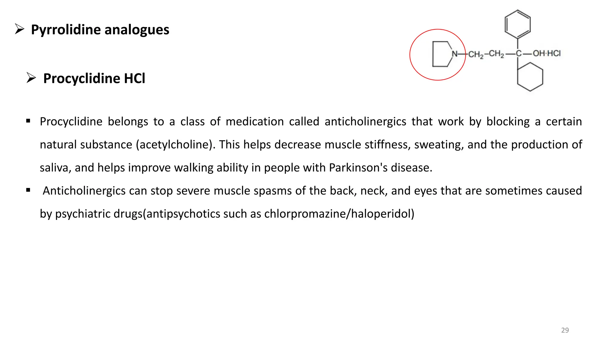 Anti -Parkinsonian Drugs-Medicinal Chemistry | PDF