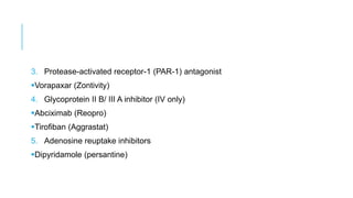 Anti- platelet drugs | PPTX