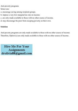 Anti-poverty programsSelect onea. encourage saving among recipi.pdf