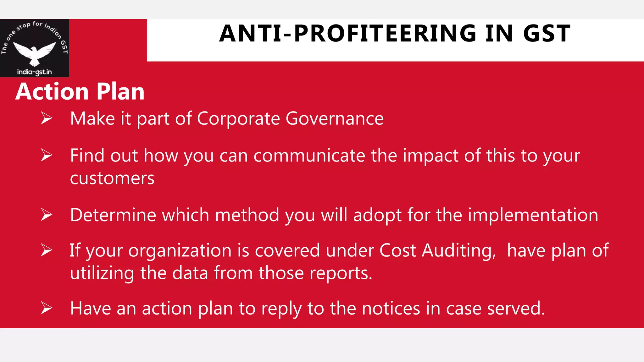 Anti profiteering in GST | PPTX