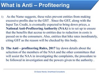 Anti Profiteering Under GST | PPTX