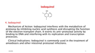 Anti-Protozoal drugs/agents/drugs for protozoal infection | PPTX