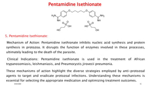 Anti-Protozoal drugs/agents/drugs for protozoal infection | PPTX
