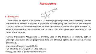 Anti-Protozoal drugs/agents/drugs for protozoal infection | PPTX