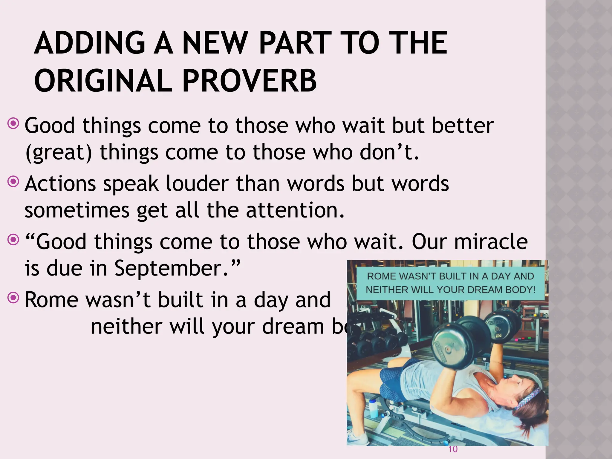 Anti-proverbs, Power-point presentation for English students | PPTX