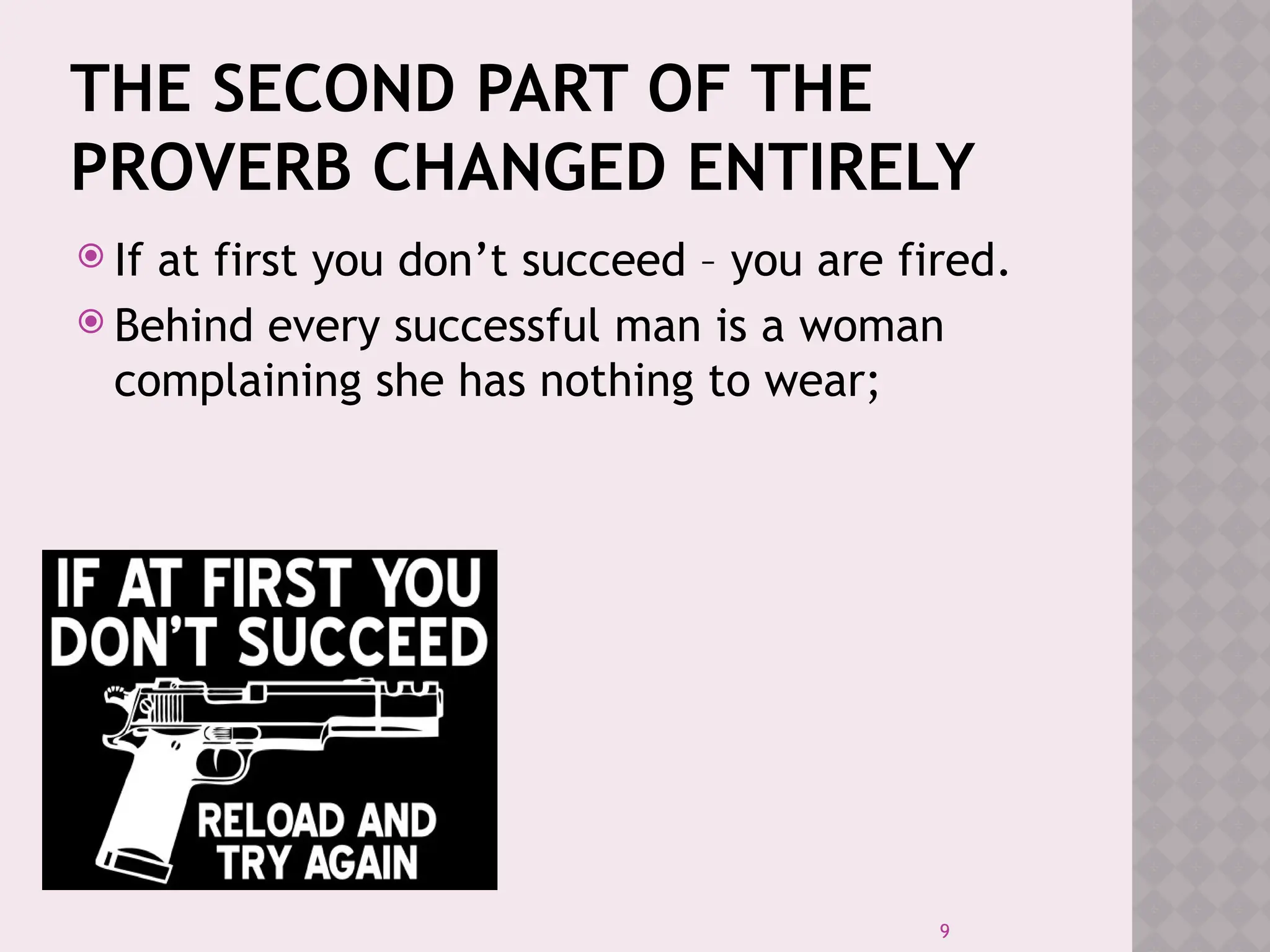 Anti-proverbs, Power-point presentation for English students | PPTX